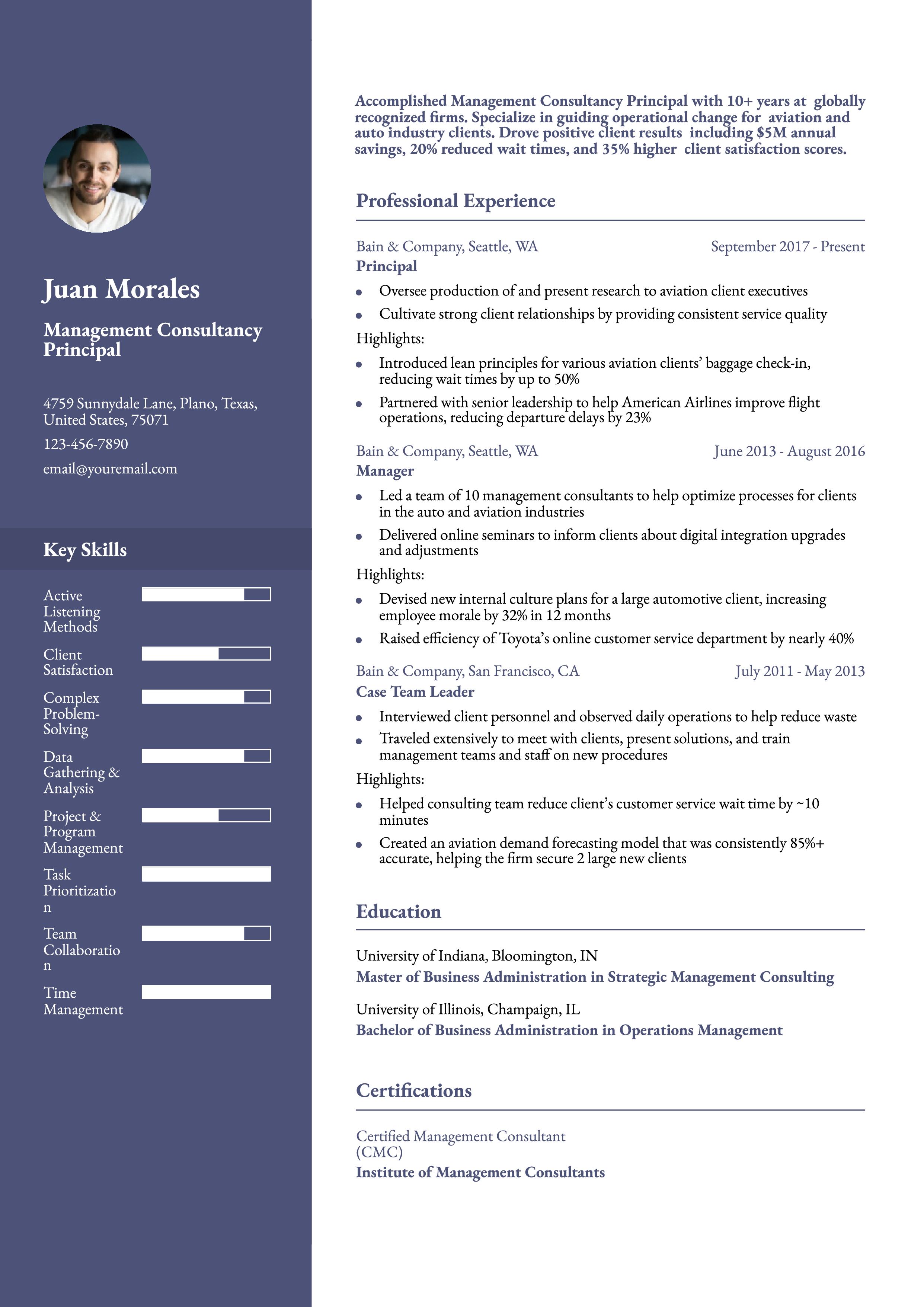 8 Management Resume Examples and Templates for 2025 - ResumeBuilder.com