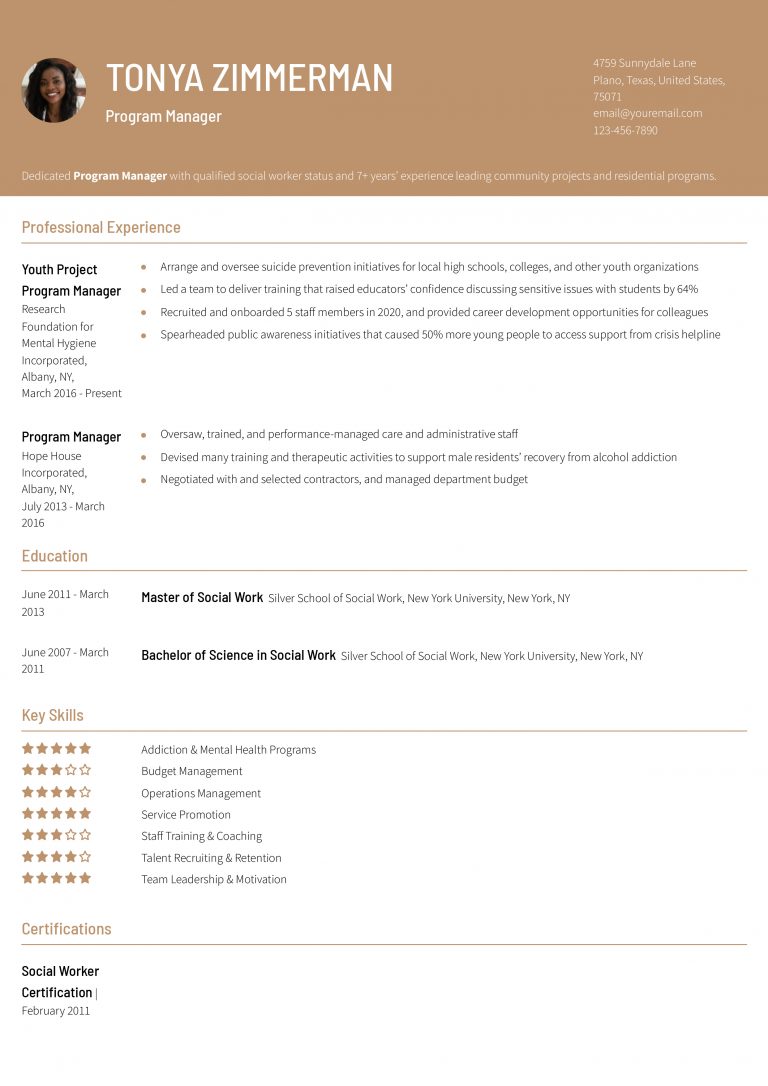 25 Best Program Manager Resume Examples and Templates for 2025 ...
