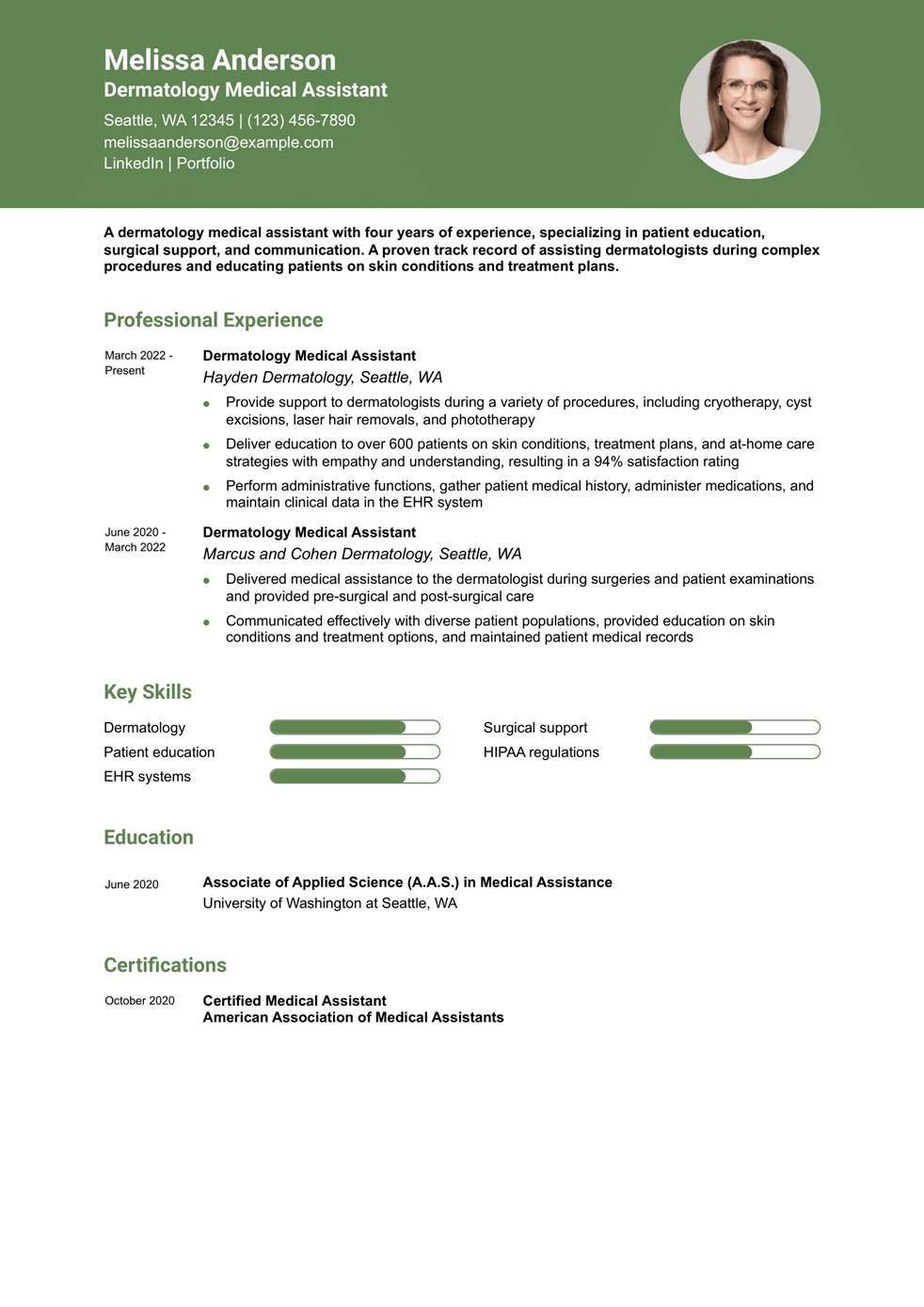 7 Medical Assistant Resume Examples and Templates for 2025 ...