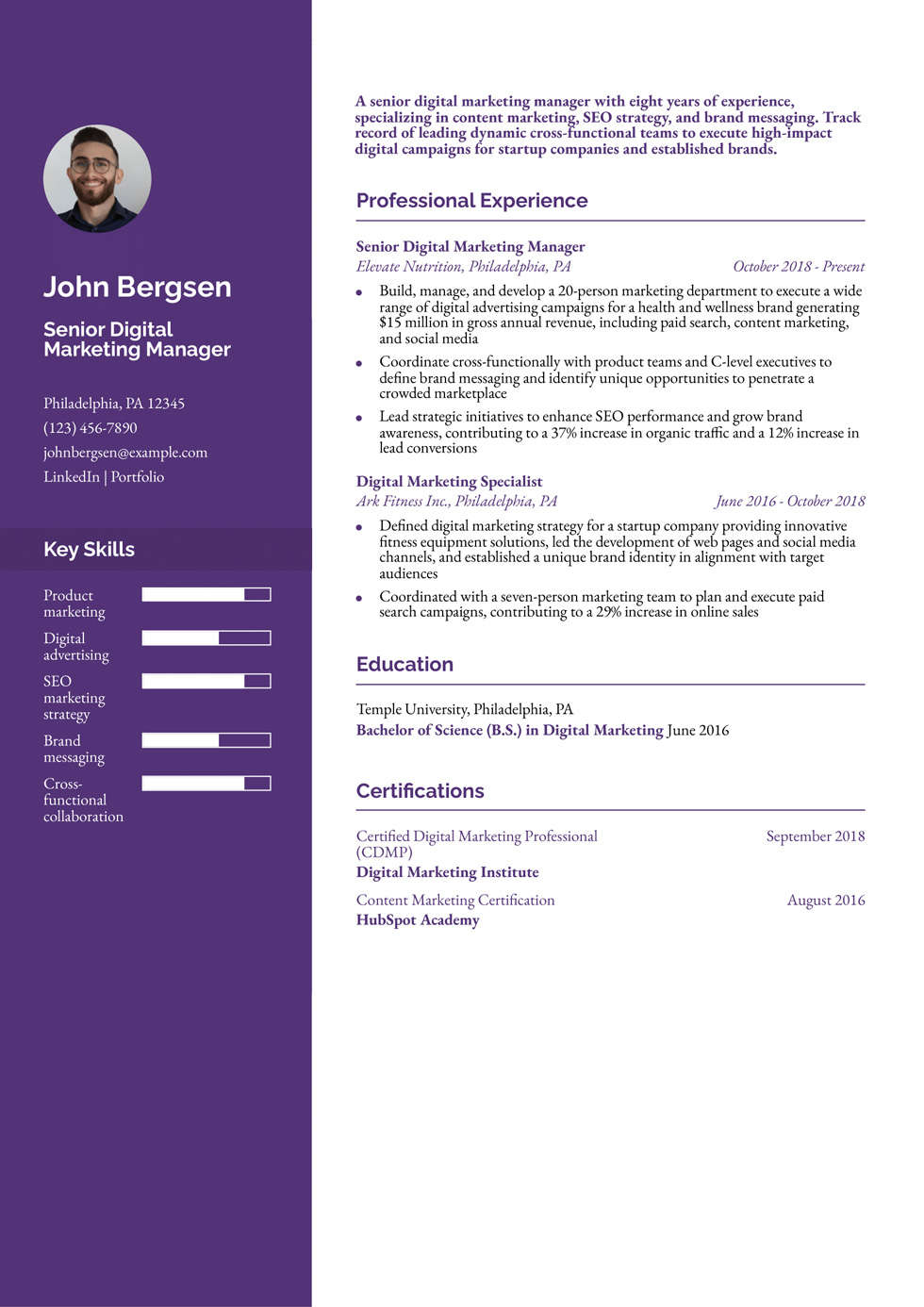 9 Digital Marketing Resume Examples and Templates for 2025 ...