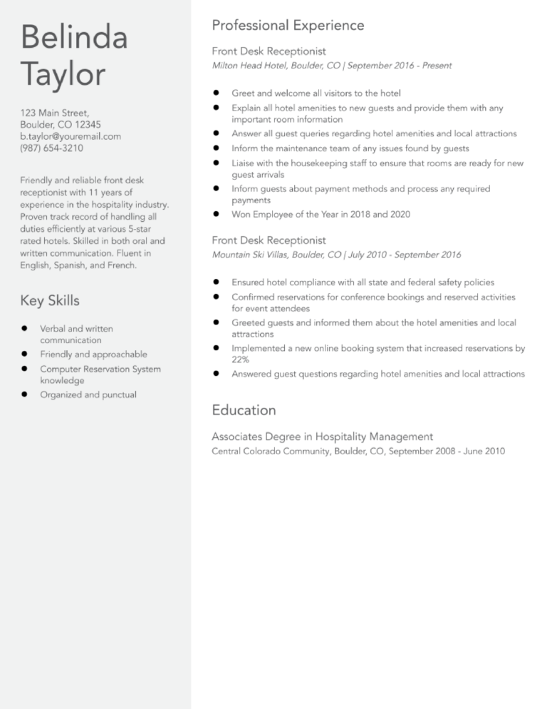 Free Resume Examples and Sample Resumes for All Jobs in 2024 ...