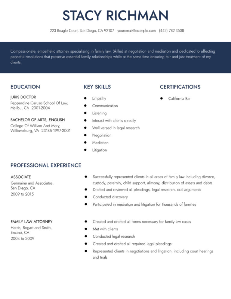 Free Resume Examples and Sample Resumes for All Jobs in 2024 ...