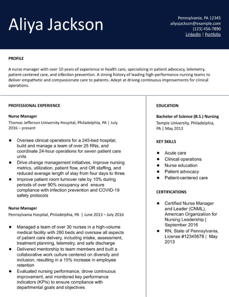 Traditional Resume Examples and Templates for 2024 - ResumeBuilder.com
