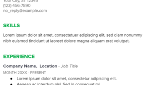 Google Docs Resume Templates and Examples for 2025 - ResumeBuilder.com