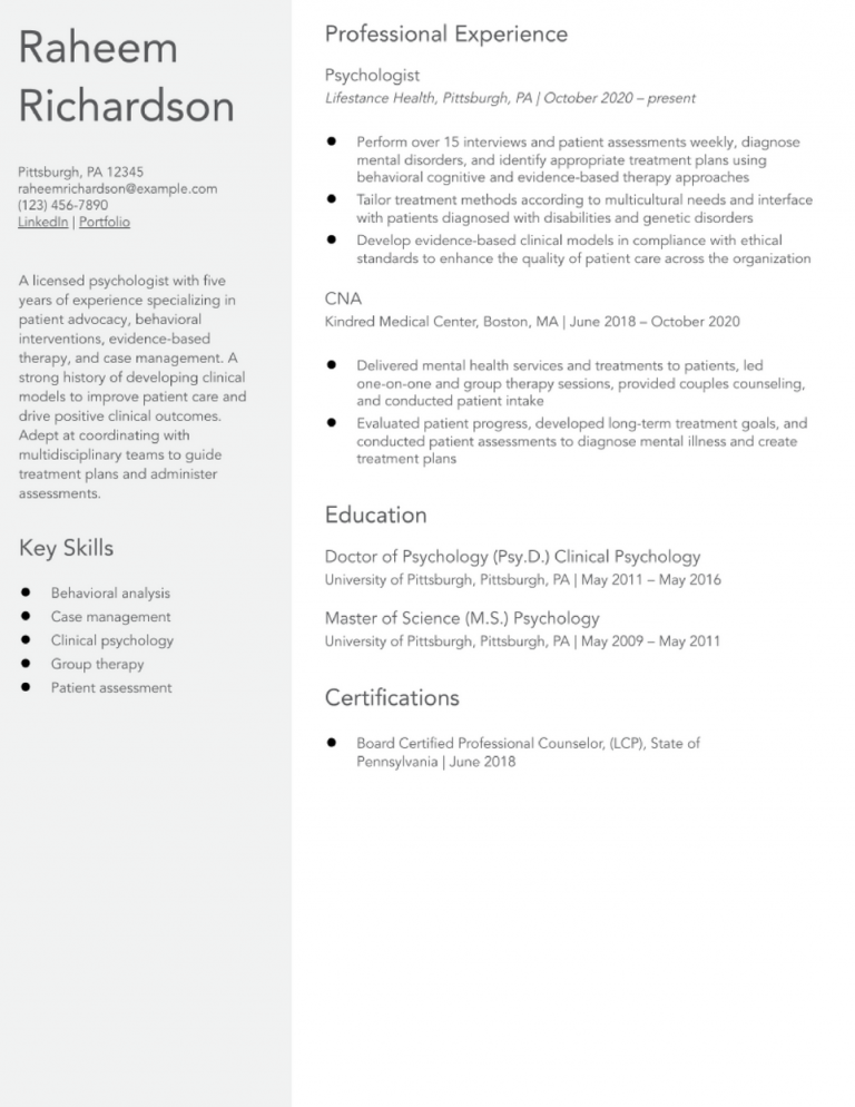 25 Medical Resume Examples and Templates for 2025 - ResumeBuilder.com