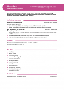 Technical Support Resume Examples and Templates for 2024 ...