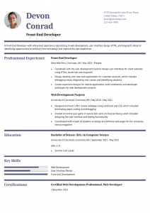 Web Developer Resume Examples and Templates for 2024 - ResumeBuilder.com