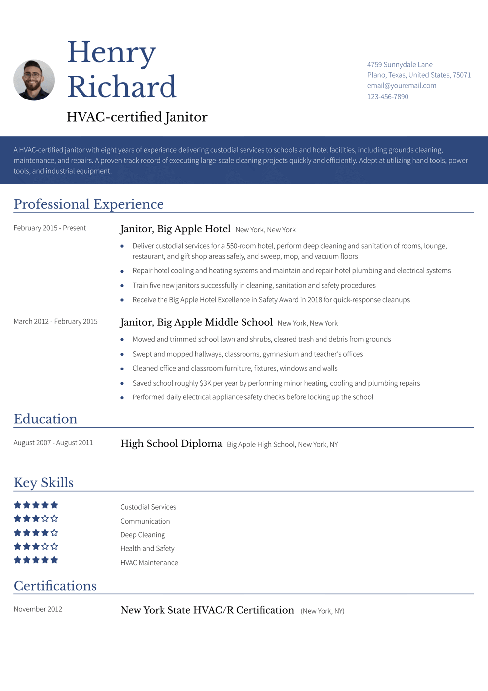 12 Housekeeper Resume Examples and Templates for 2025 - ResumeBuilder.com