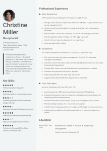 Hair Salon Receptionist Resume Examples and Templates for 2024 ...