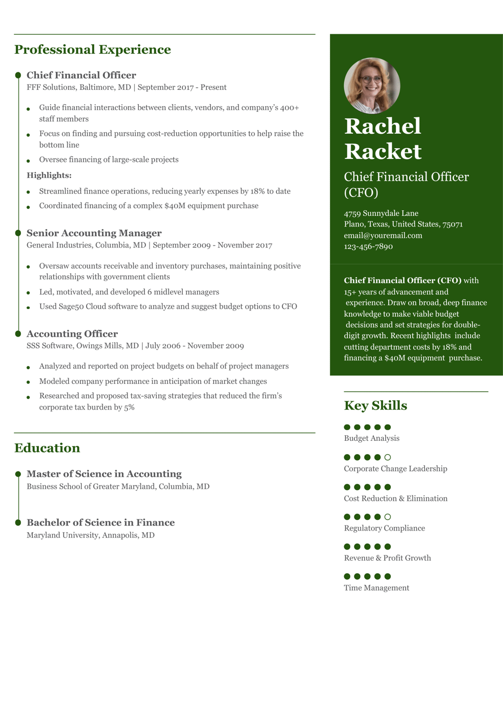Accountant Resume Examples and Templates for 2024 - ResumeBuilder.com