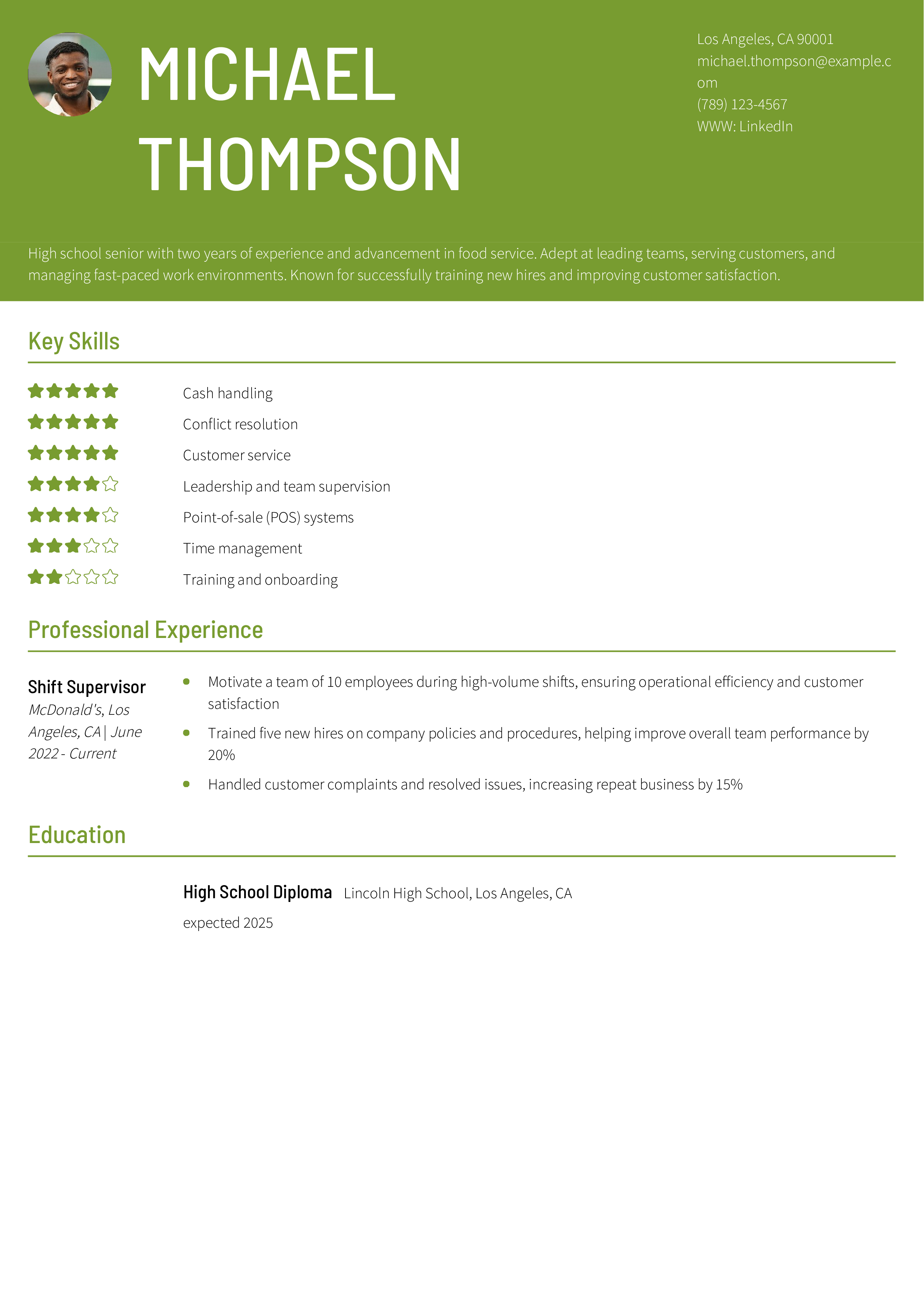 Best Teen Resume Examples And Templates For 2026 ResumeBuilder Best Teen Resume Examples And Templates For 2026 ResumeBuilder