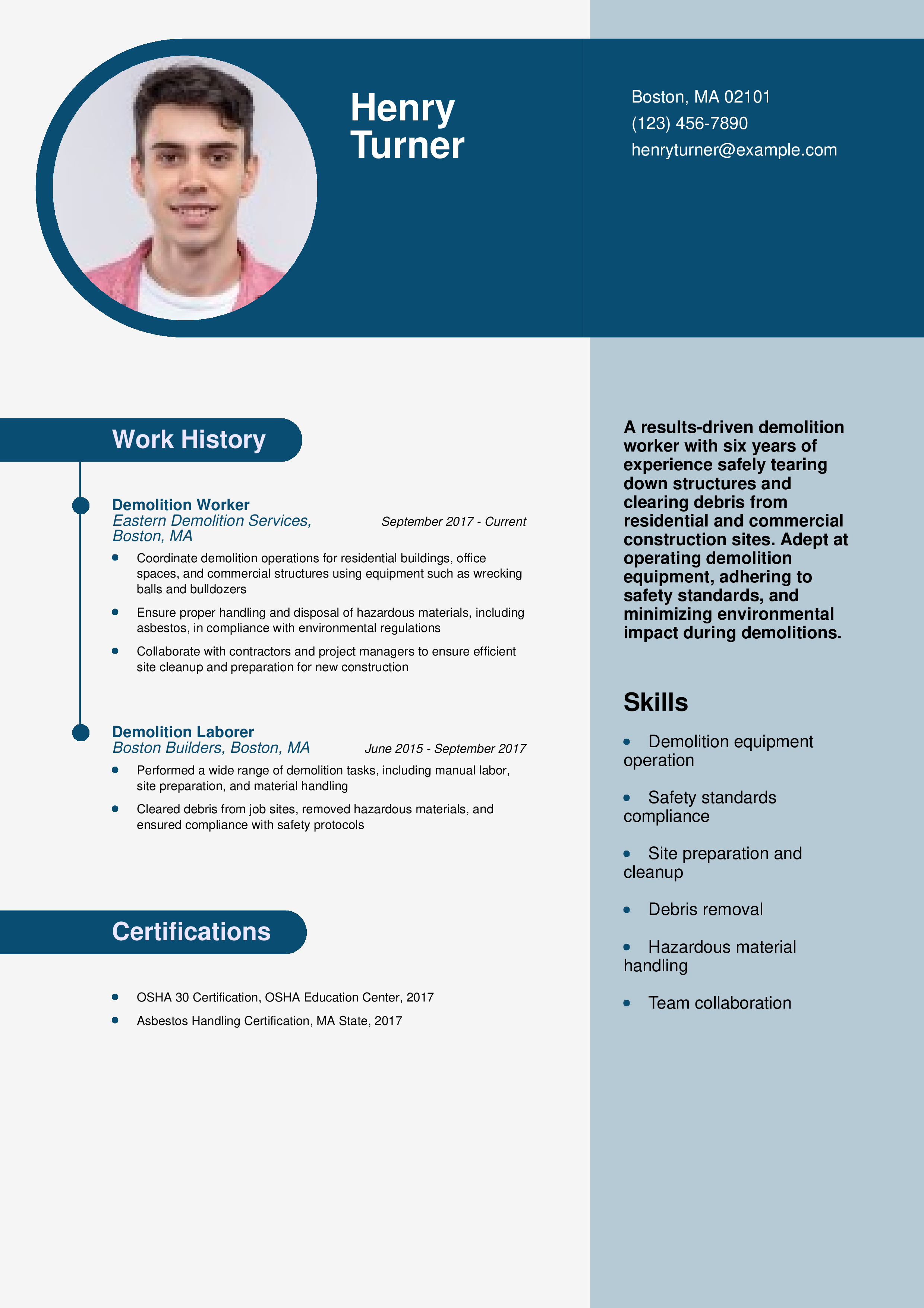 Construction Worker Resume Examples and Templates for 2025 ...