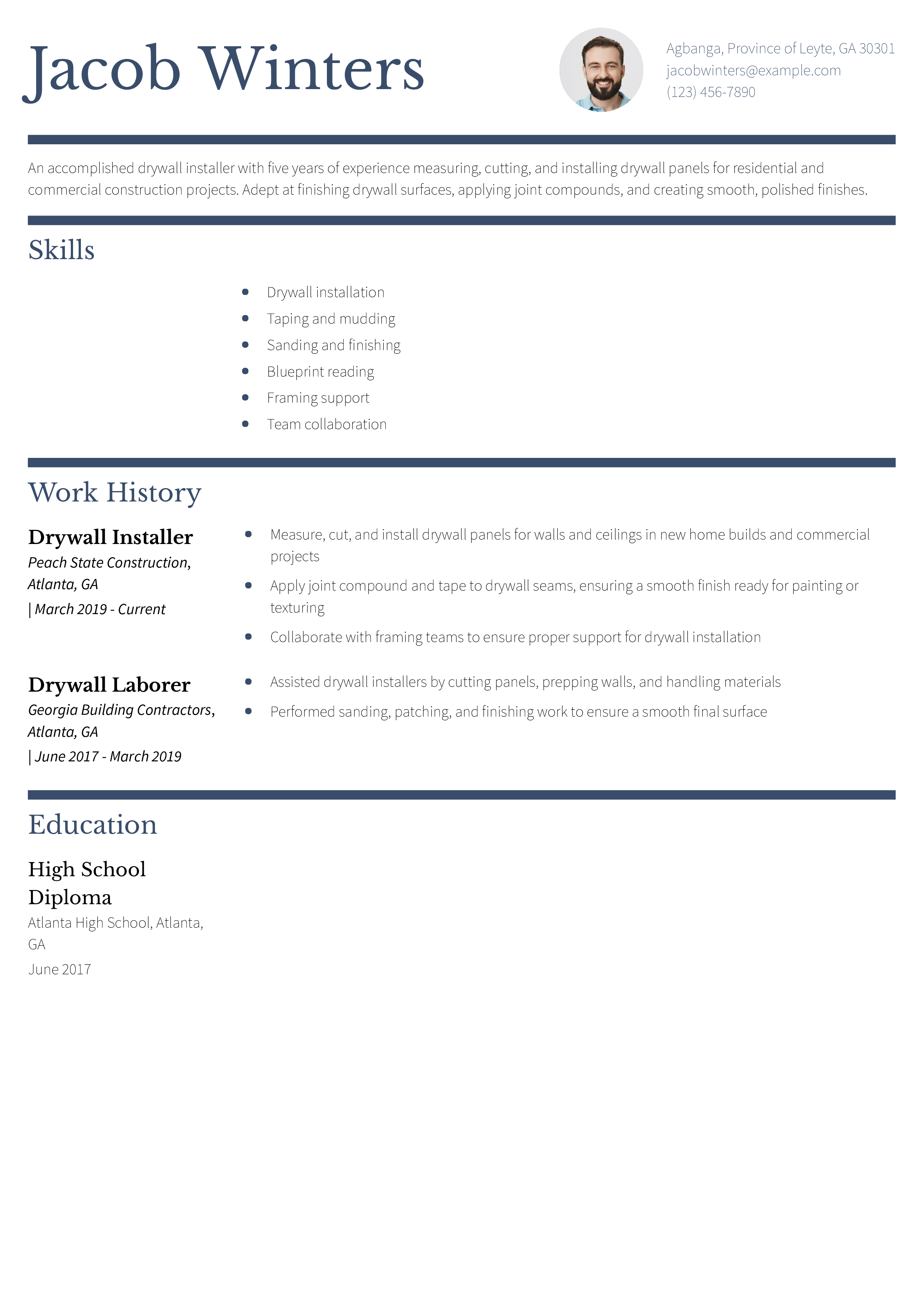 Construction Worker Resume Examples and Templates for 2025 ...