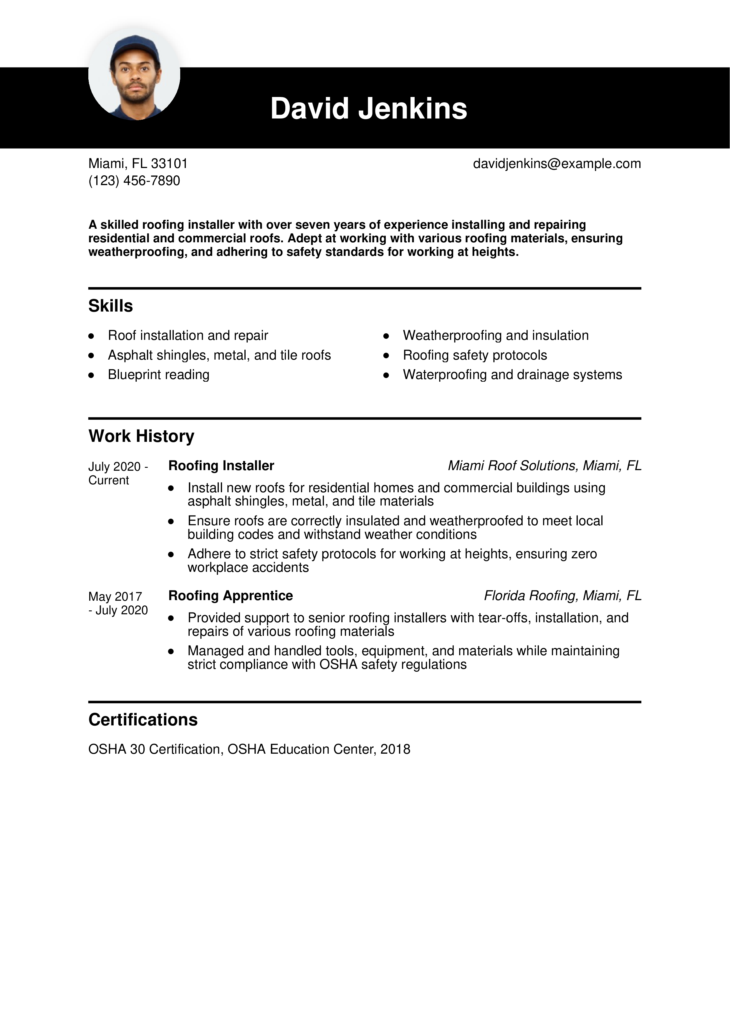 Construction Worker Resume Examples and Templates for 2025 ...