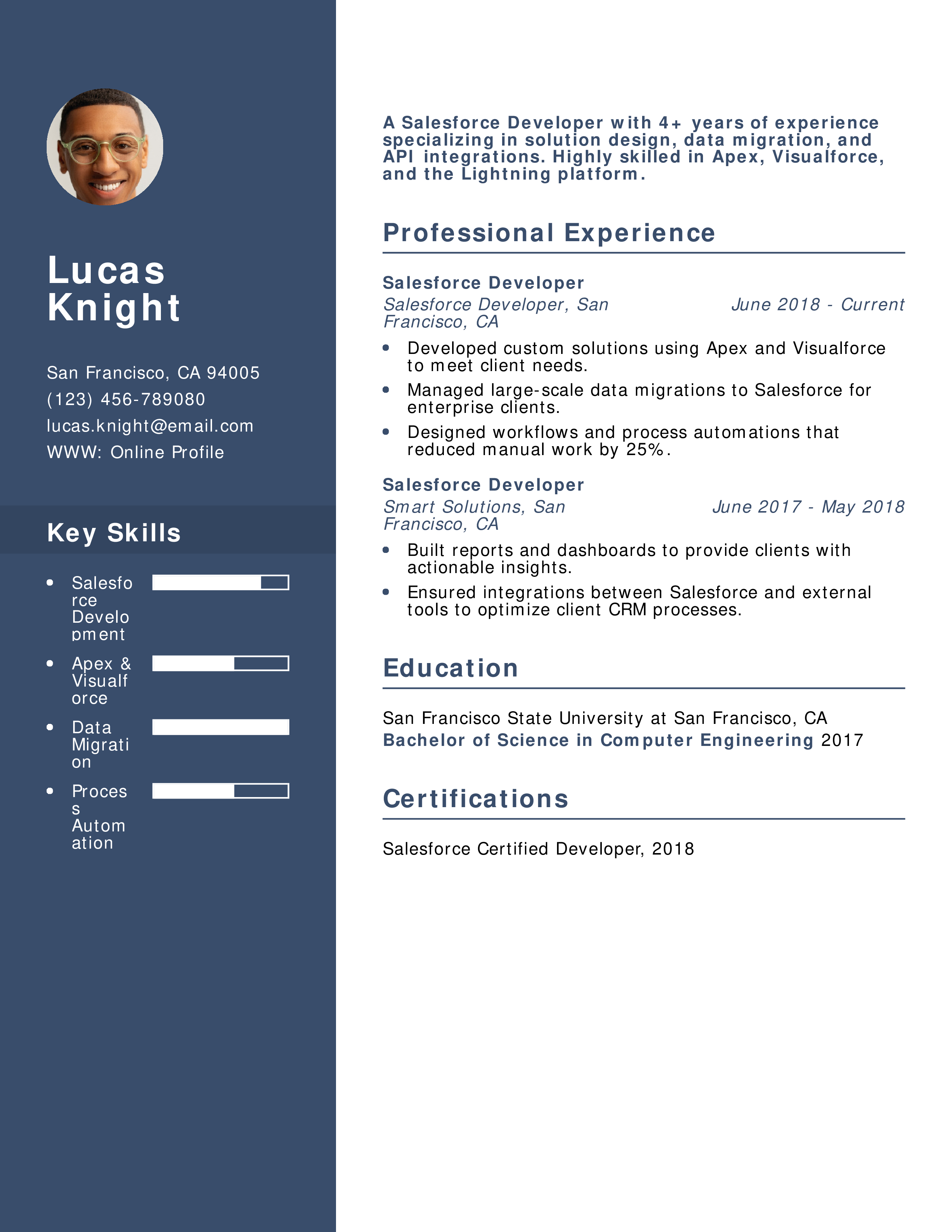 Salesforce Developer Resume Examples and Templates for 2025 ...
