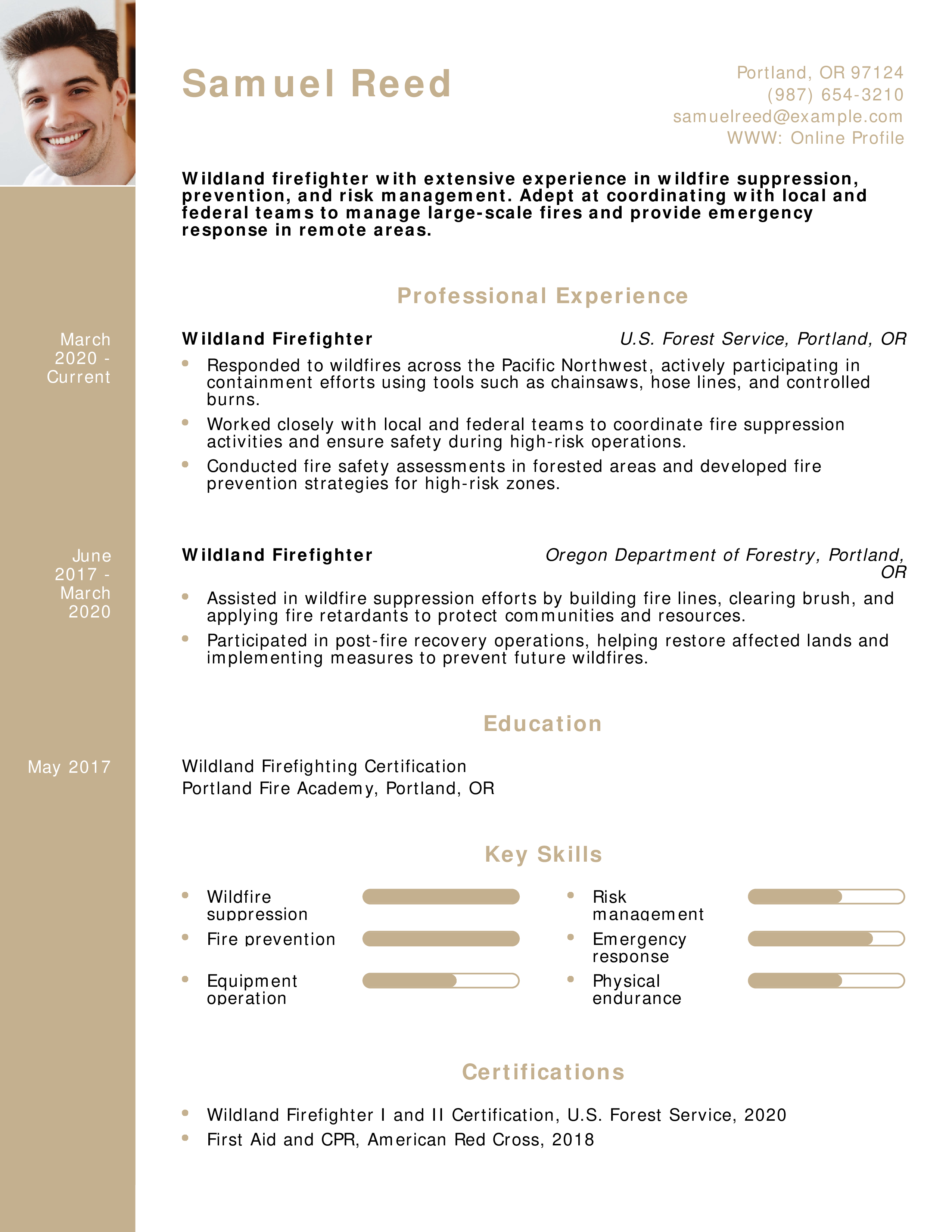 Firefighter Resume Templates Best Traditional Resume Templates For